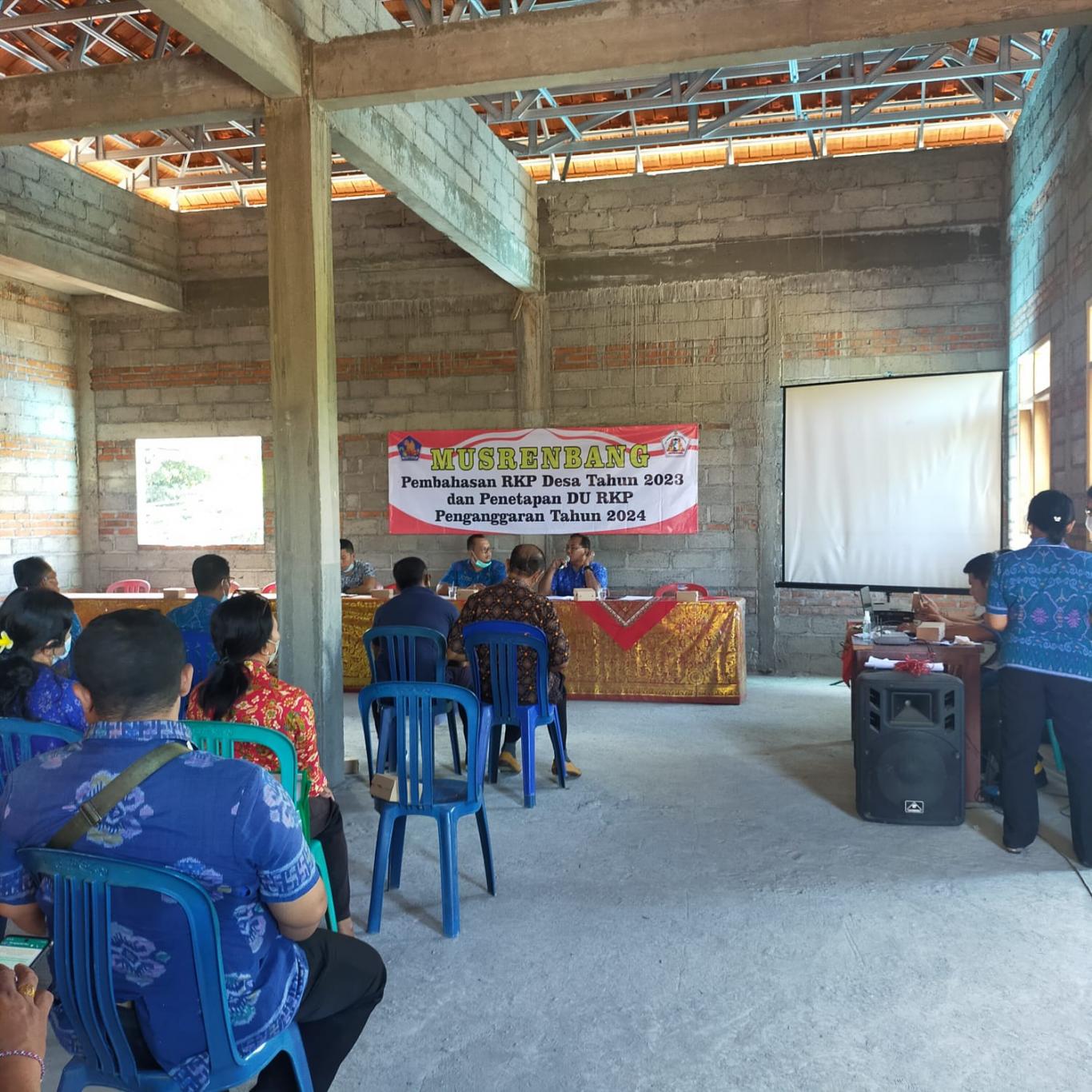 Musrenbang tentang Pembahasan RKP Desa Tahun 2023 dan Penetapan DU RKP ...